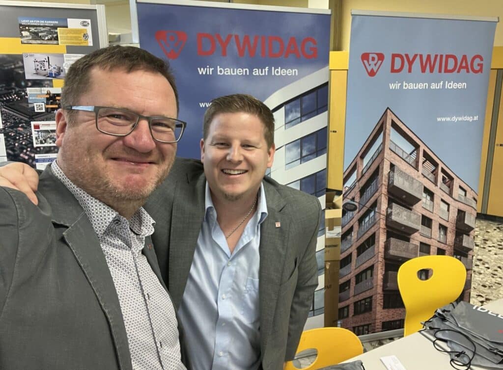 Dywidag Selfie am Infotag HTL Wr. Neustadt 2022