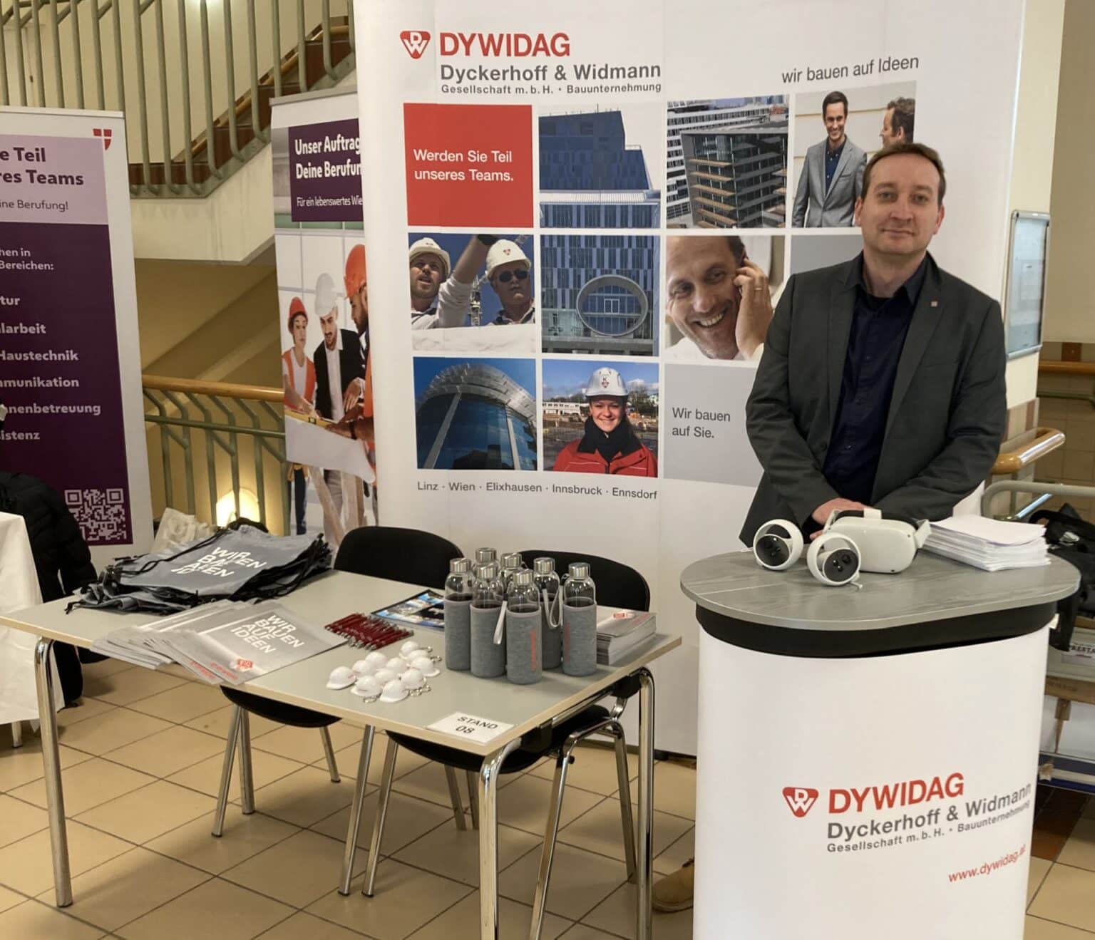Jobmesse Camillo Sitte Bautechnikum Wien | DYWIDAG Stand